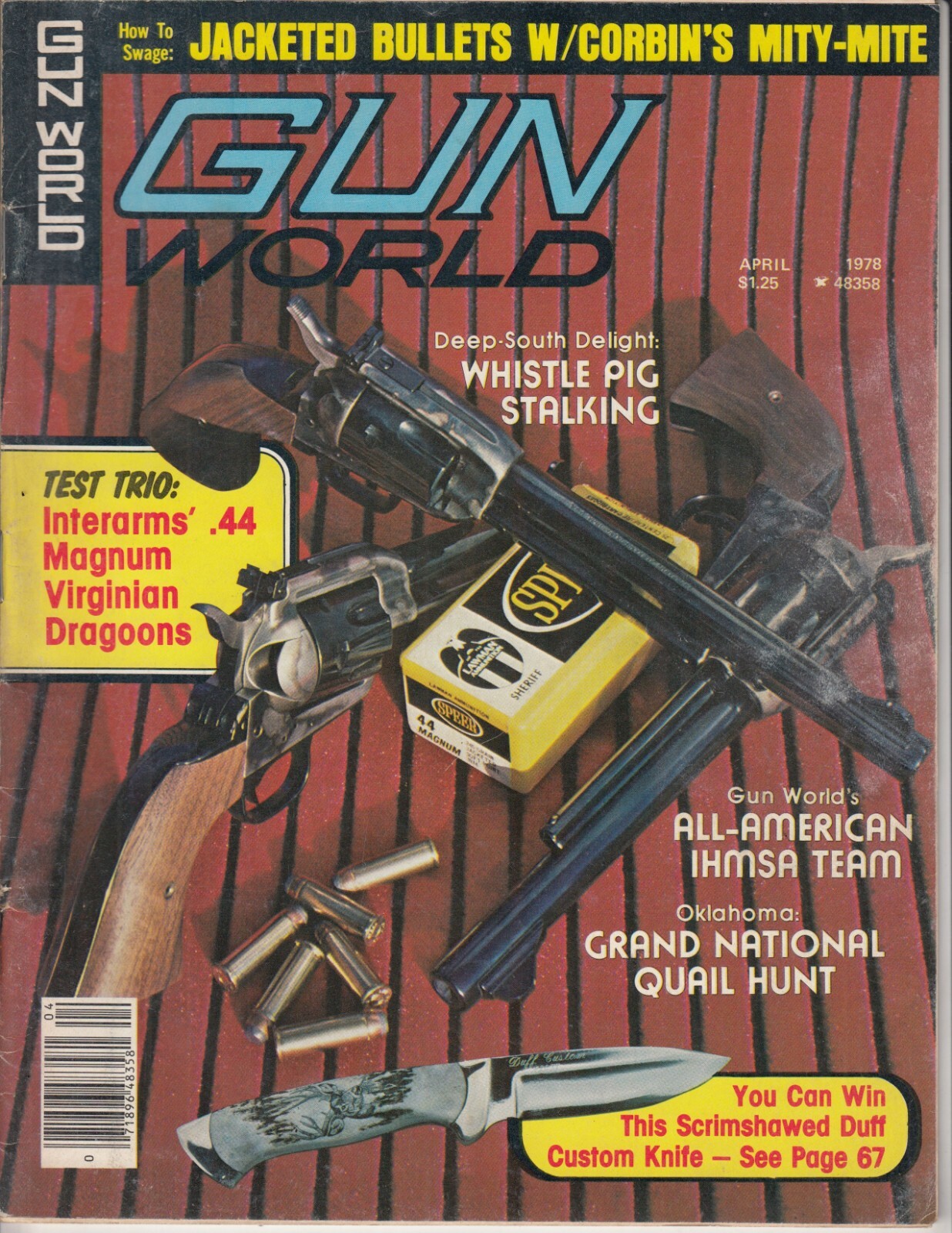Magazine GUN WORLD April 1978 !!! MOSSBERG Model 377 Plinkster .22LR ...