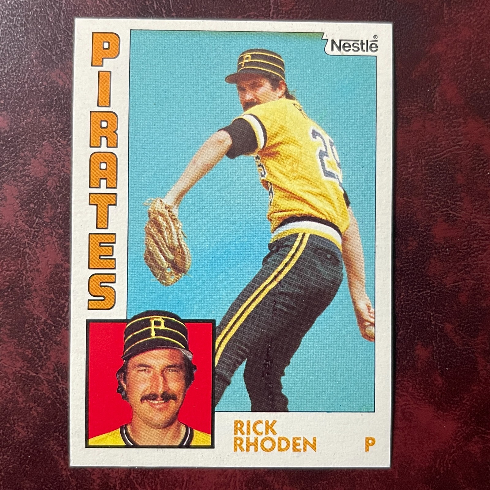 1984 Topps NESTLE Set RICK RHODEN Parallel #485 PITTSBURGH PIRATES ...