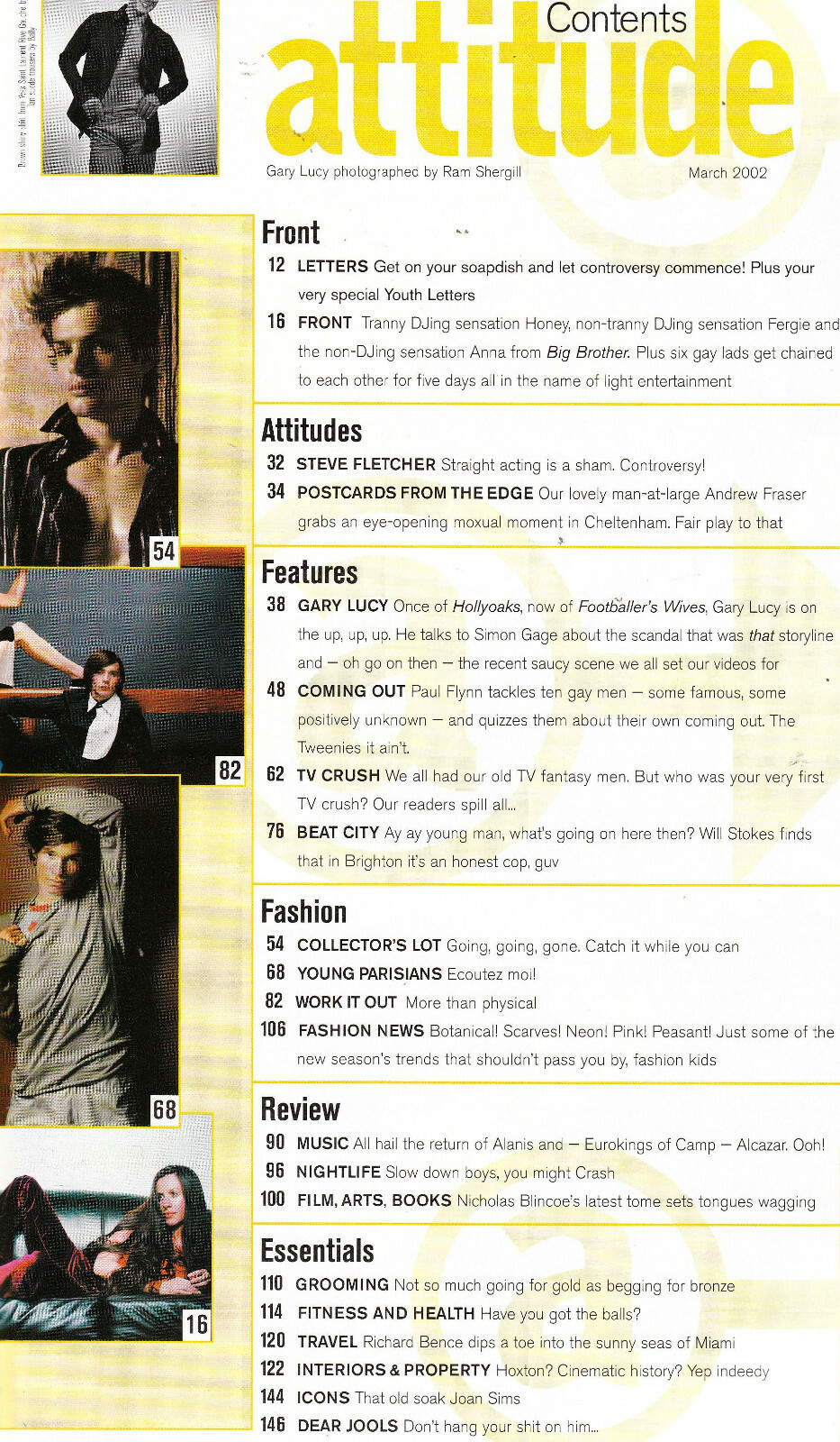 ATTITUDE #95 GARY LUCY Alanis Morissette JONATHAN KERRIGAN Shakira ...