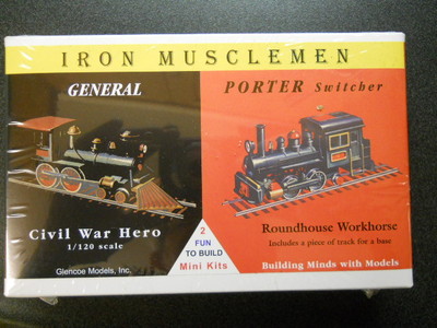 GLENCOE MINIKITS GENERAL & PORTER SWITCHER PLASTIC LOCOMOTIVE MODEL ...