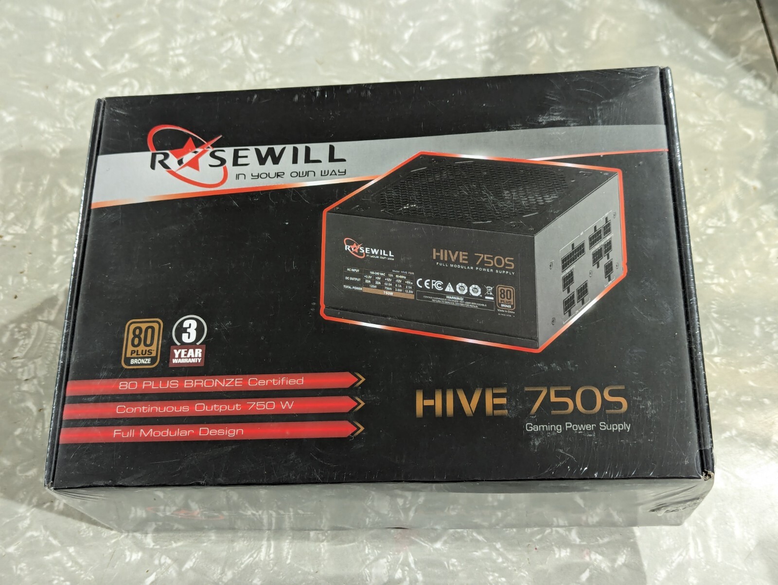Rosewill HIVE-750S 750W 80 PLUS BRONZE Fully Modular Power Supply ...