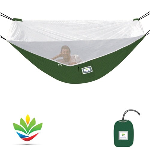 Mosquito Free – Camping Hammock with Bug Screen Mossy Netting Canopy ...