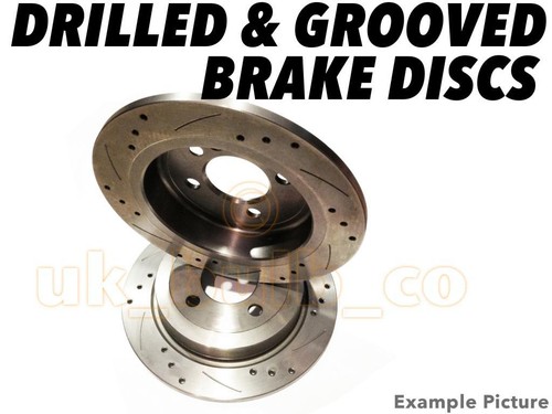 Drilled & Grooved REAR Brake Discs VW POLO (9N_) 1.8 GTi Cup Edition ...