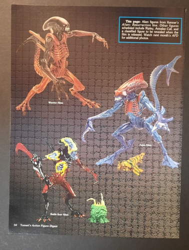 ALIEN: Resurrection Action Figures Warrior Aqua ~ Magazine Preview Page ...