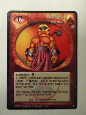 Magi Nation Cald Magi : Barak - Rare card (1st Edition) collectible | eBay