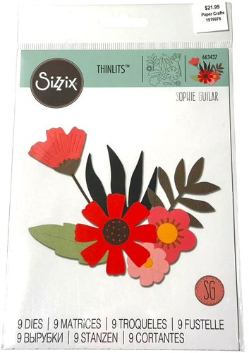 Sizzix Free Style Floral Leaf Branch Tropical Flower Paper Die Cutting ...