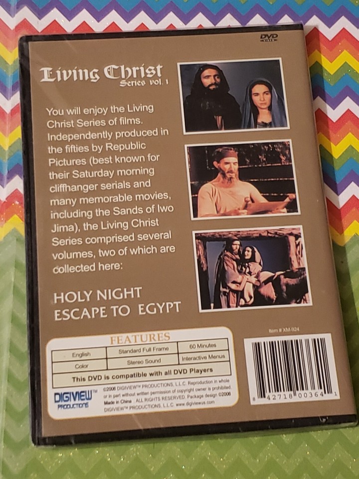LIVING CHRIST - SERIES VOL. 1 - HOLY NIGHT ESCAPE TO EGYPT - DVD - NEW ...