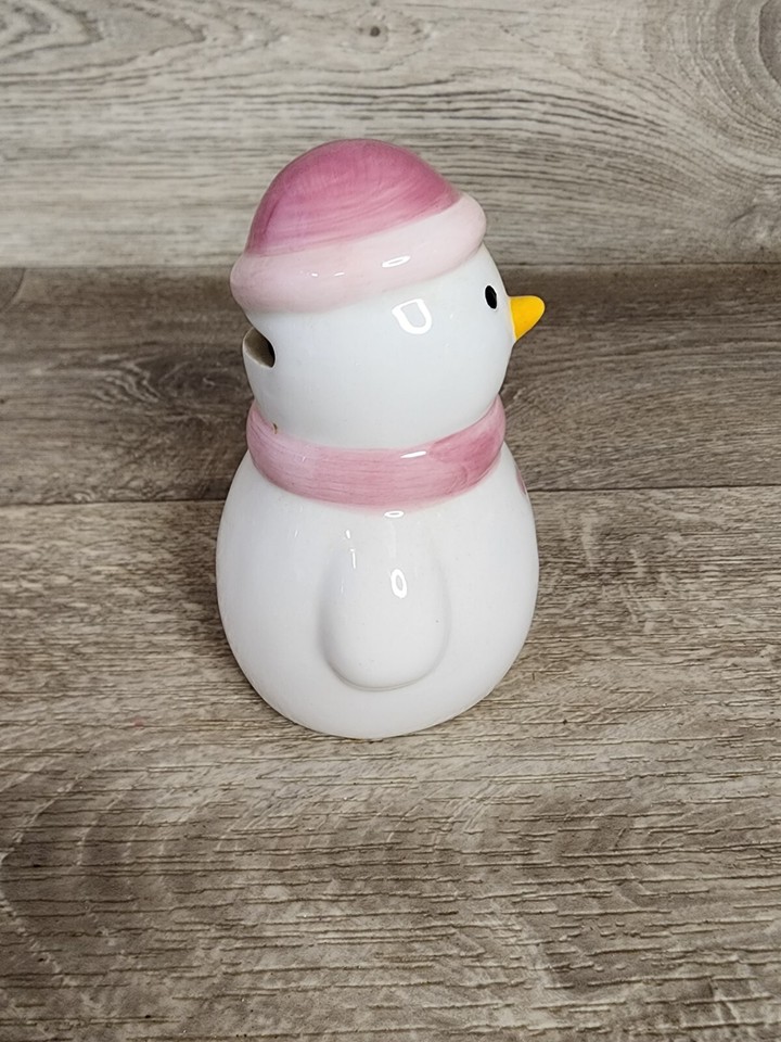 Kids Ceramic Bank Snowman Snowwoman Snow Pal Friend Lady NEW Baby Gift ...