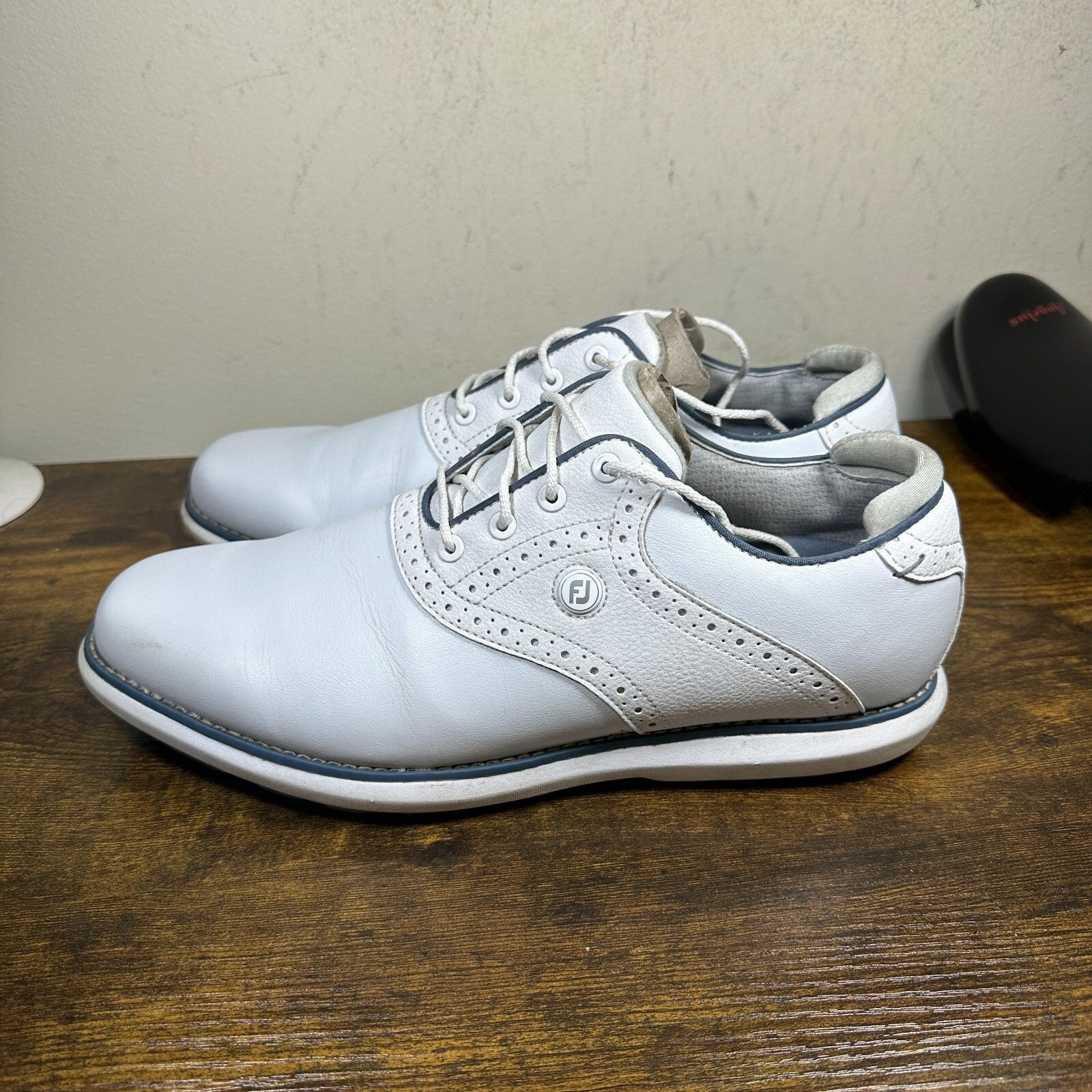 Footjoy Fj Traditions Spikeless Golf Shoes White Wome… - Gem