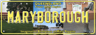 Maryborough QLD plates Australia Number Licence Tin Sign license plate ...