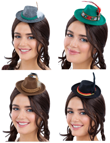 Mini Bavarian Trenker Hats German Beer Festival Oktoberfest Fancy Dress ...