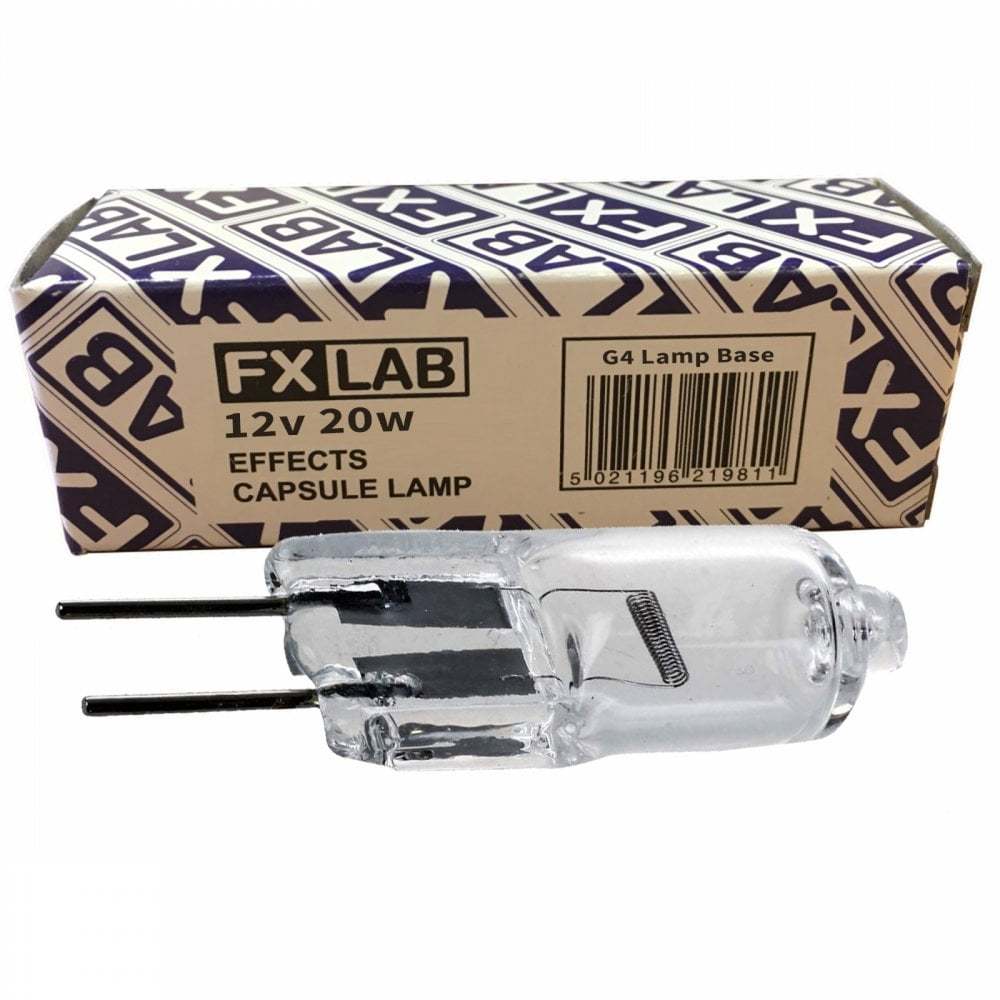FXlab 12 volt 20 Watt Bi-Pin Filament Capsule Lamp 12v 20W Bulb G4 Base ...