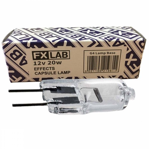 FXlab 12 volt 20 Watt Bi-Pin Filament Capsule Lamp 12v 20W Bulb G4 Base ...