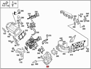 Genuine MERCEDES Exhaust gas recirc. Valve 6511400860 | eBay