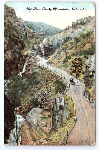Postcard Ute Pass Rocky Mountains Colorado | eBay