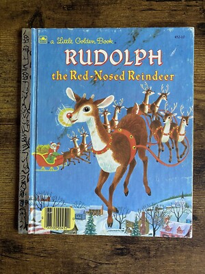 Vintage 1990 Rudolph The Red-Nosed Reindeer A Little Golden Book ...