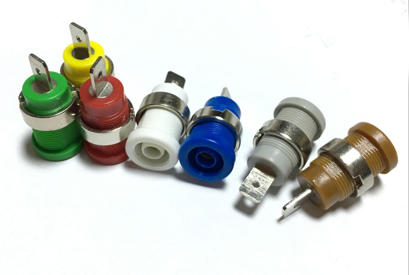 16PCS 600V 32A 4mm Binding Post Banana Socket Panel Mount Test Probe 8 ...