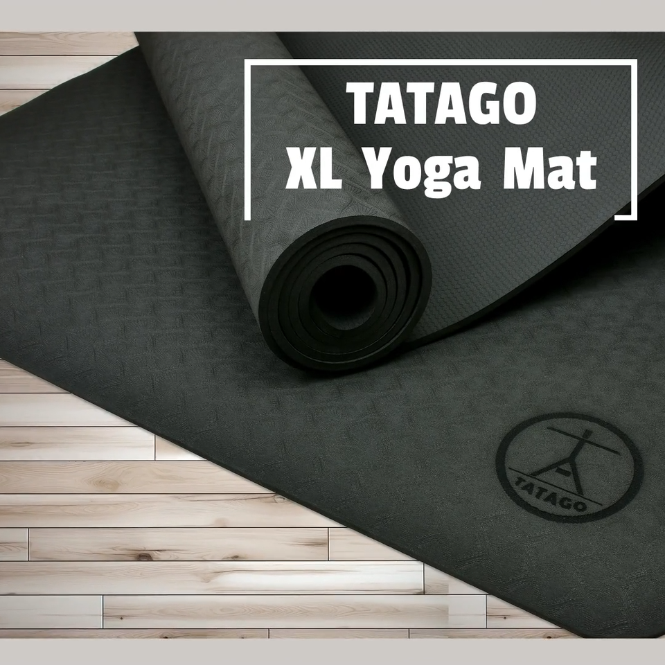 Tatago Large Yoga Mat Thick & Long for Home Workout. 84x30 (1/4 ...