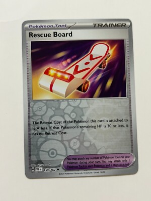 Pokemon Card Temporal Forces Reverse Holographic Rescue Board 159/162 ...