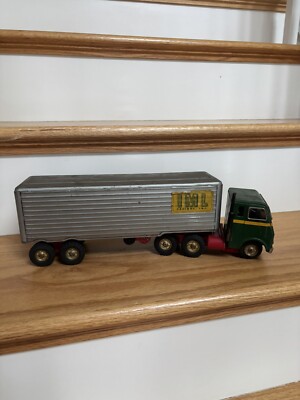 Vintage Tin IML Friction Tractor Trailer Semi Toy Truck | eBay