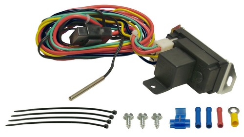 Derale Adjustable Electric Dual Fan Controller Thermostat 150°-240°F ...