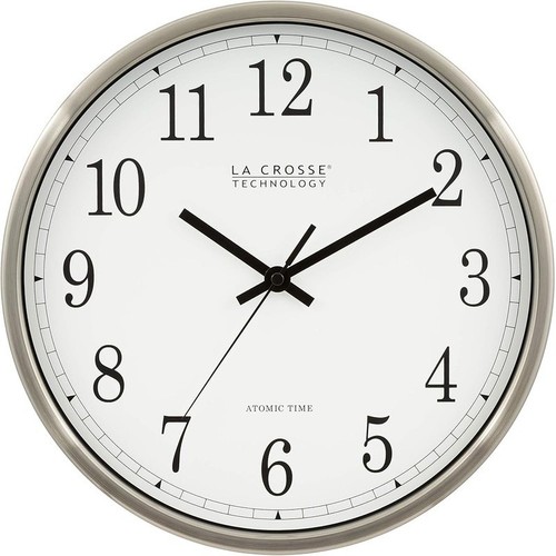Atomic Clock Self Setting Analog Battery Powered W/ Daylight Saving ...