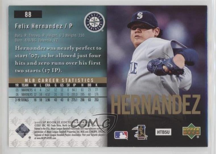 2007 SP Rookie Edition Felix Hernandez #88 | eBay