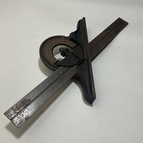 Starrett combination square with a protractor head | eBay