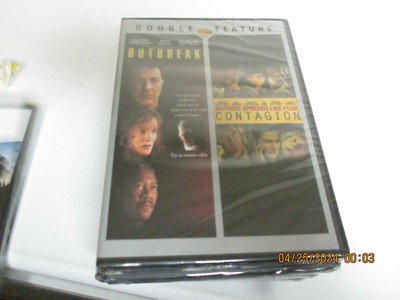 Outbreak/Contagion DVD Double Feature Hoffman, Russo/Damon, Law New ...