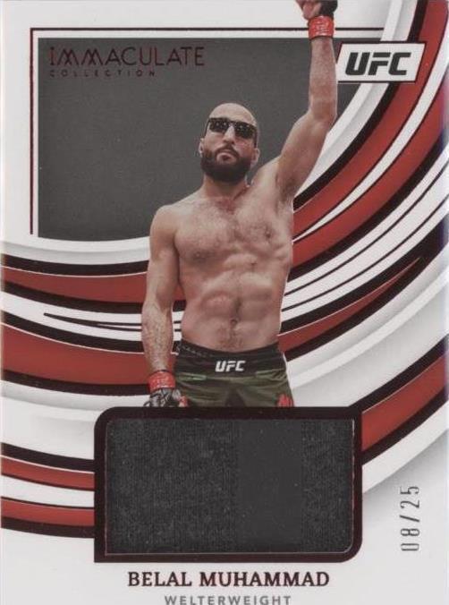 2022 Panini Immaculate Collection UFC - Fight Night Memorabilia Belal ...