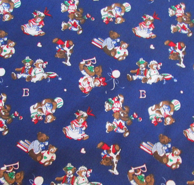 Fabric 6.38 Yards Springs Palencia Combed Broadcloth Teddy Bears on ...