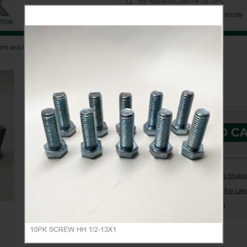 10PK SCREW HH 1/2-13X1 # 9031001-16P | eBay