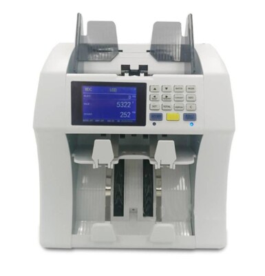Money Bill Counter & Sorter Machine Cash Counterfeit Detector UV MG ...
