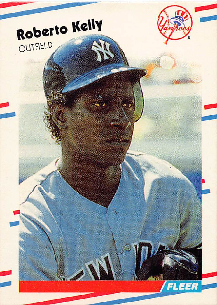 Roberto Kelly 1988 Fleer 212 New York Yankees Rookie BASEBALL Card | eBay