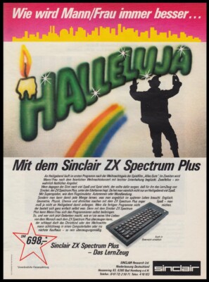Sinclair ZX Spectrum Plus - Reklame Werbeanzeige Original-Werbung 1984 ...