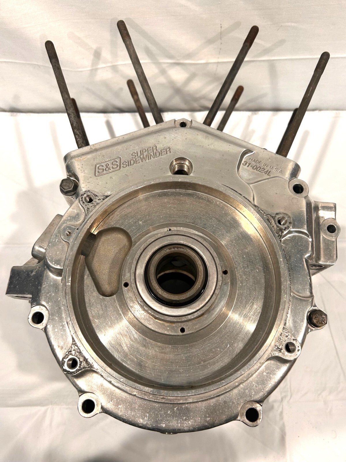 1989 S&S Cycle EVO Crankcase Super Sidewinder Polished 31-0024L 4 3/8 ...