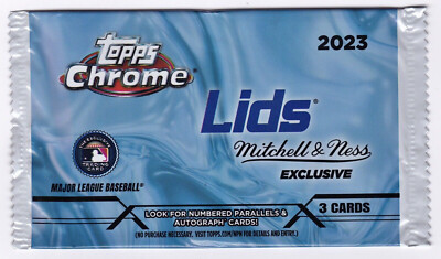 2023 Topps Chrome Lids Mitchell & Ness Factory Sealed NEW Pack | eBay
