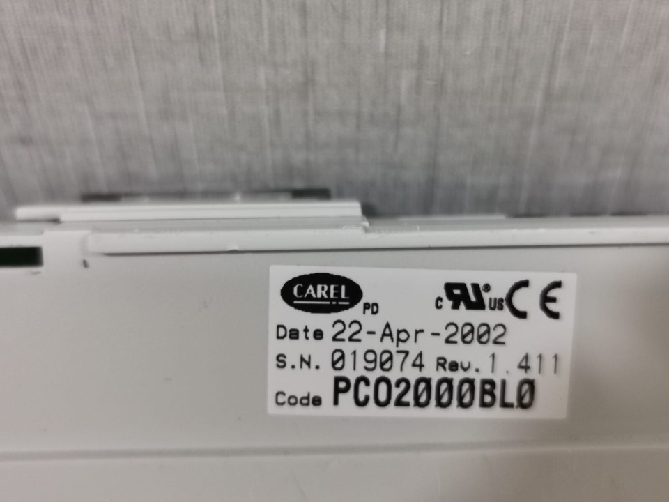 CAREL PCO2 PCO2000BL0 REV.1.411 BUILT-IN TERMINAL CONTROLLER - DAMAGED ...