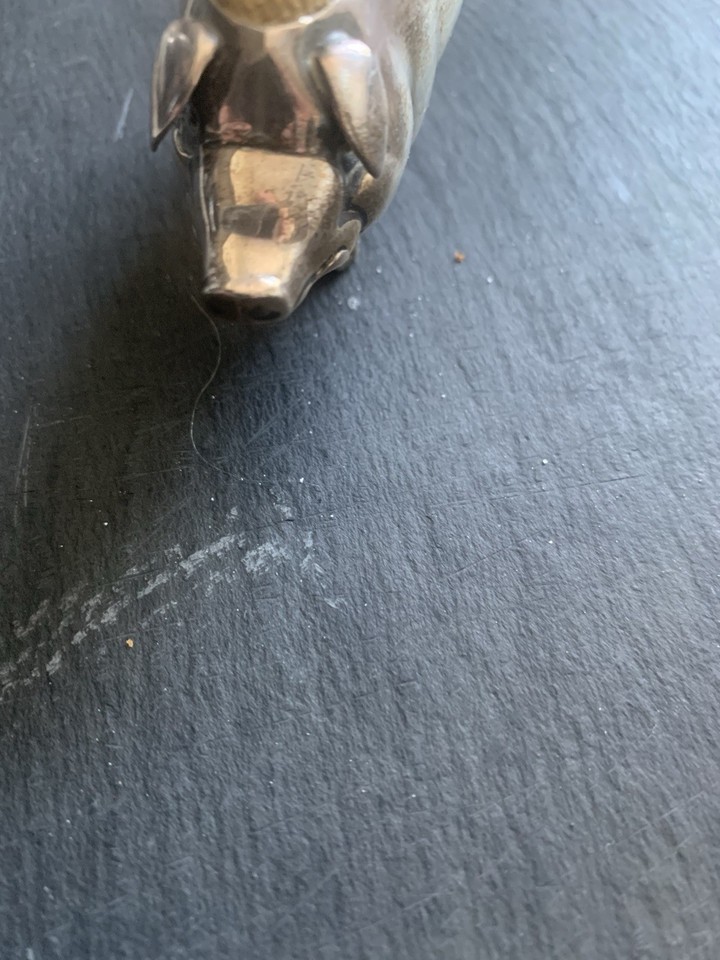 Sterling Silver Pig Pin Cushion | eBay UK