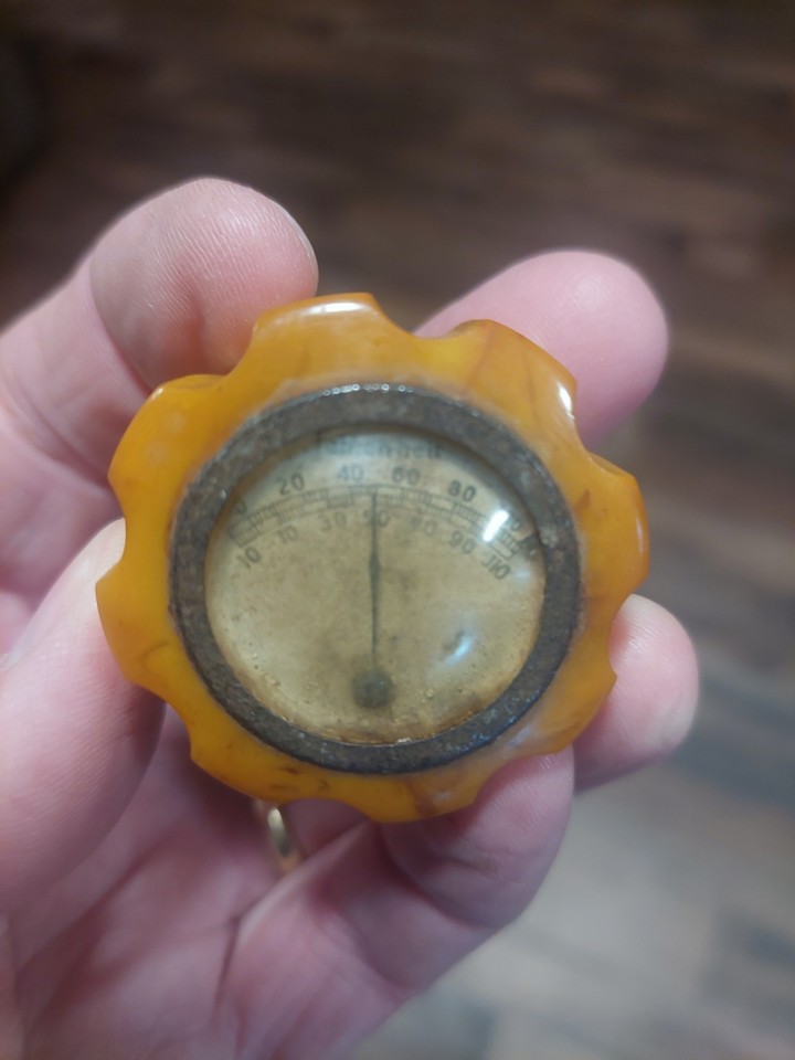 Vintage Automobile Bakelite Gear Shift Knob With Thermometer | eBay