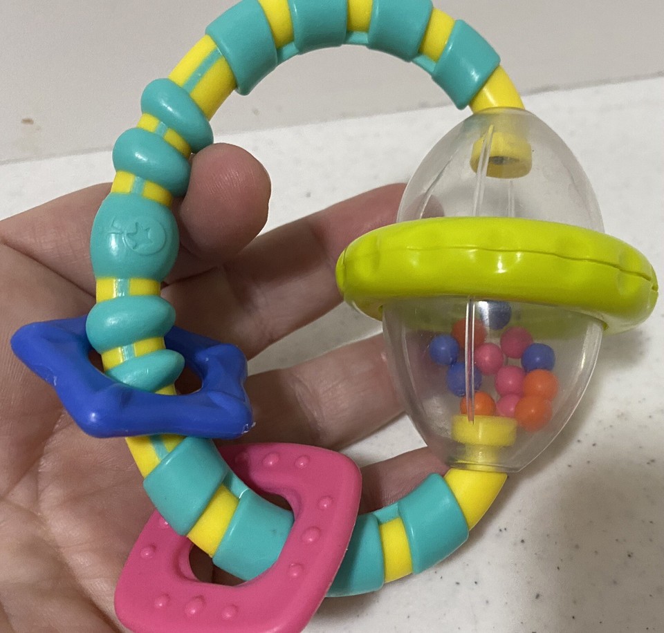 Kids II Bright Starts Grab and Spin Rattle Toy | eBay