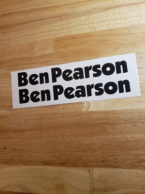 ben pearson bender Decals Stickers 10” (2) gloss black Replacement Fast ...