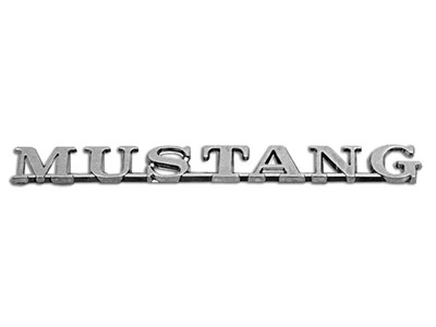 Mustang Fender Emblem MUSTANG Script Pin Letters 1965 - 1966 - Scott ...