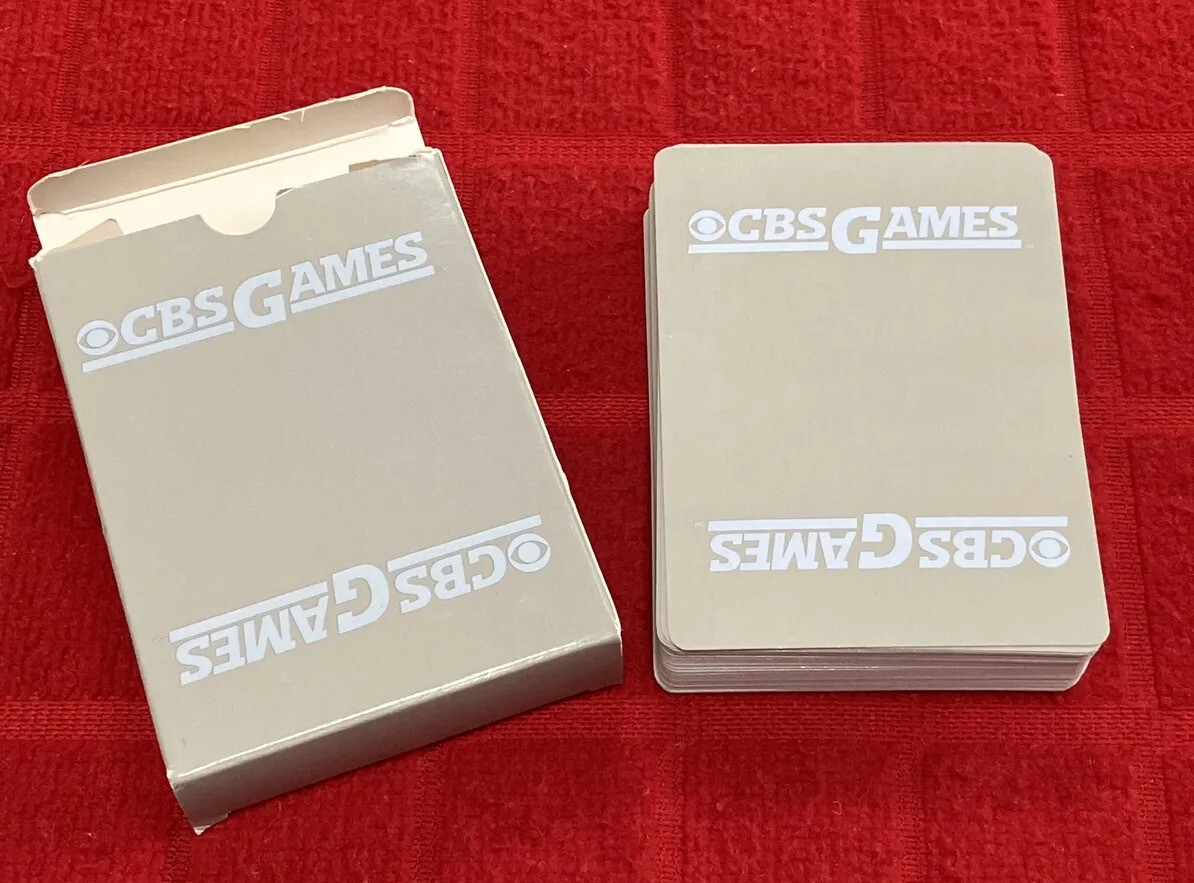 VINTAGE “CBS” GAMES (TV) PLAYING CARDS-RARE! | eBay
