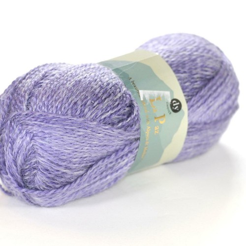 DY CHOICE La Paz Aran Knitting Yarn 100g With Alpaca & Mohair 16 PURPLE ...