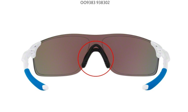 Oakley Evzero Pitch OO9383 Replacement Nosepad Kit Large Black | eBay UK