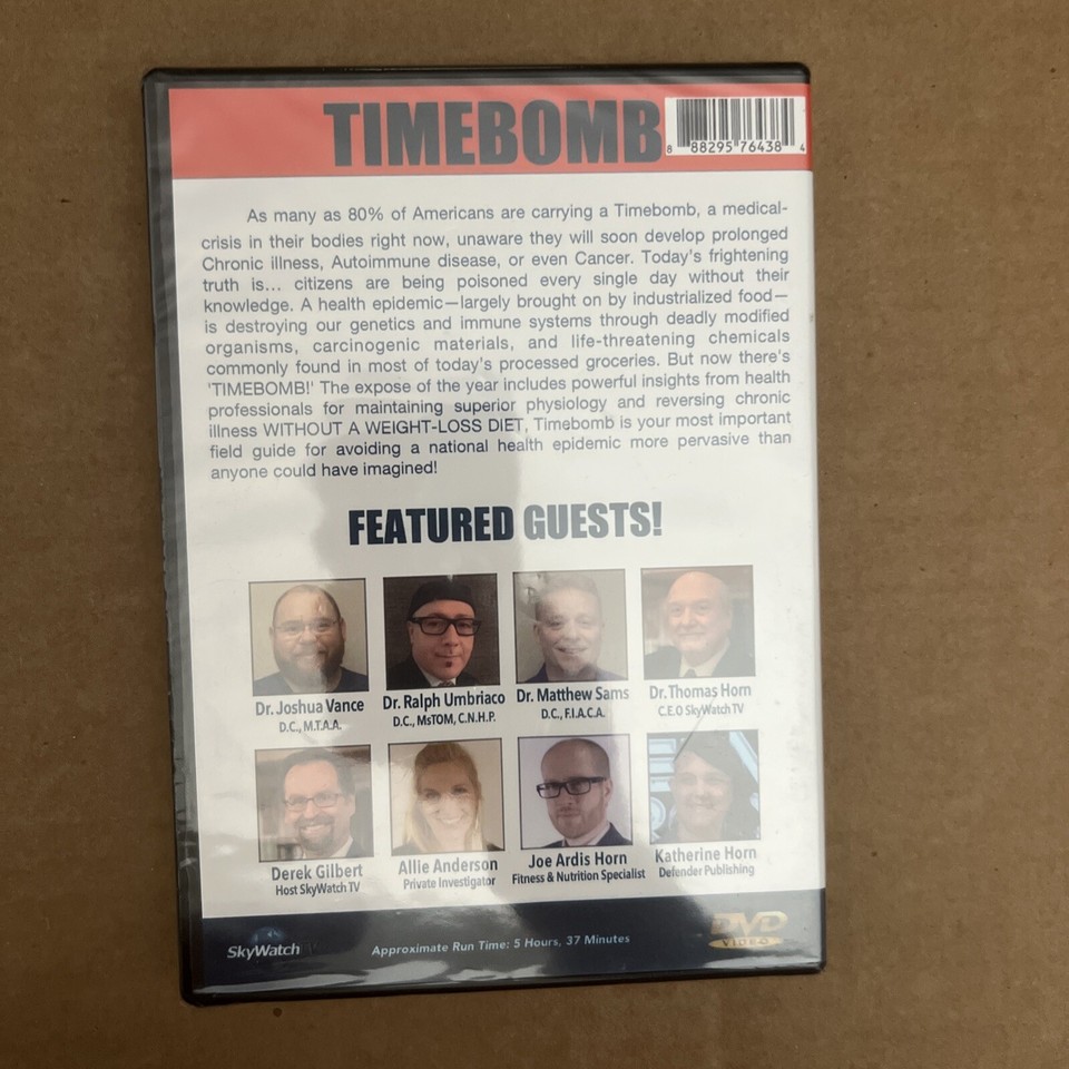 Timebomb DVD By Joe Horn - NEW Sealed Skywatch TV Over 5 Hours | eBay