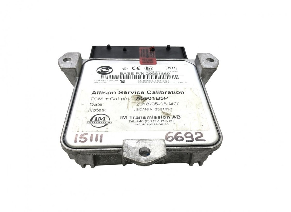 2381692 Gearbox Control Unit Allison GA766R SCANIA P, G, R, T-Series ...