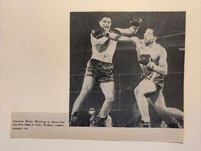 Rocky Marciano 1st Fight Coley Wallace Boxers 1954 SL 7X6 Boxing Panel ...