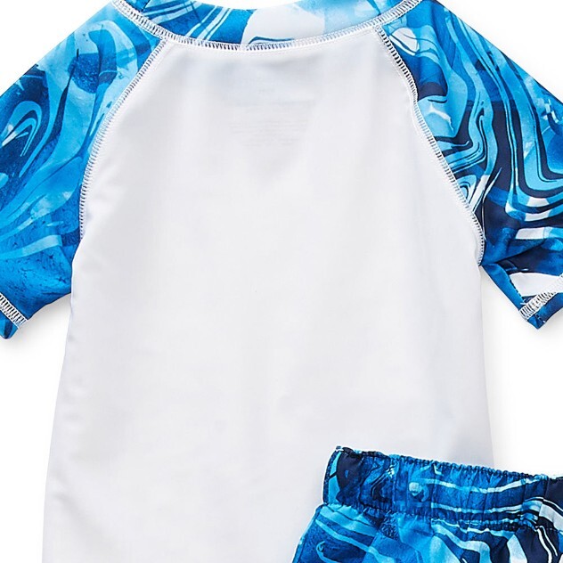 Baby Boys’ Peyton & Parker $32 Blue "Pool Party" Rash Guard Swim Set ...